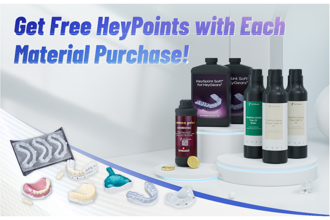 Earn HeyPoints for Dental Design with Material Purchases