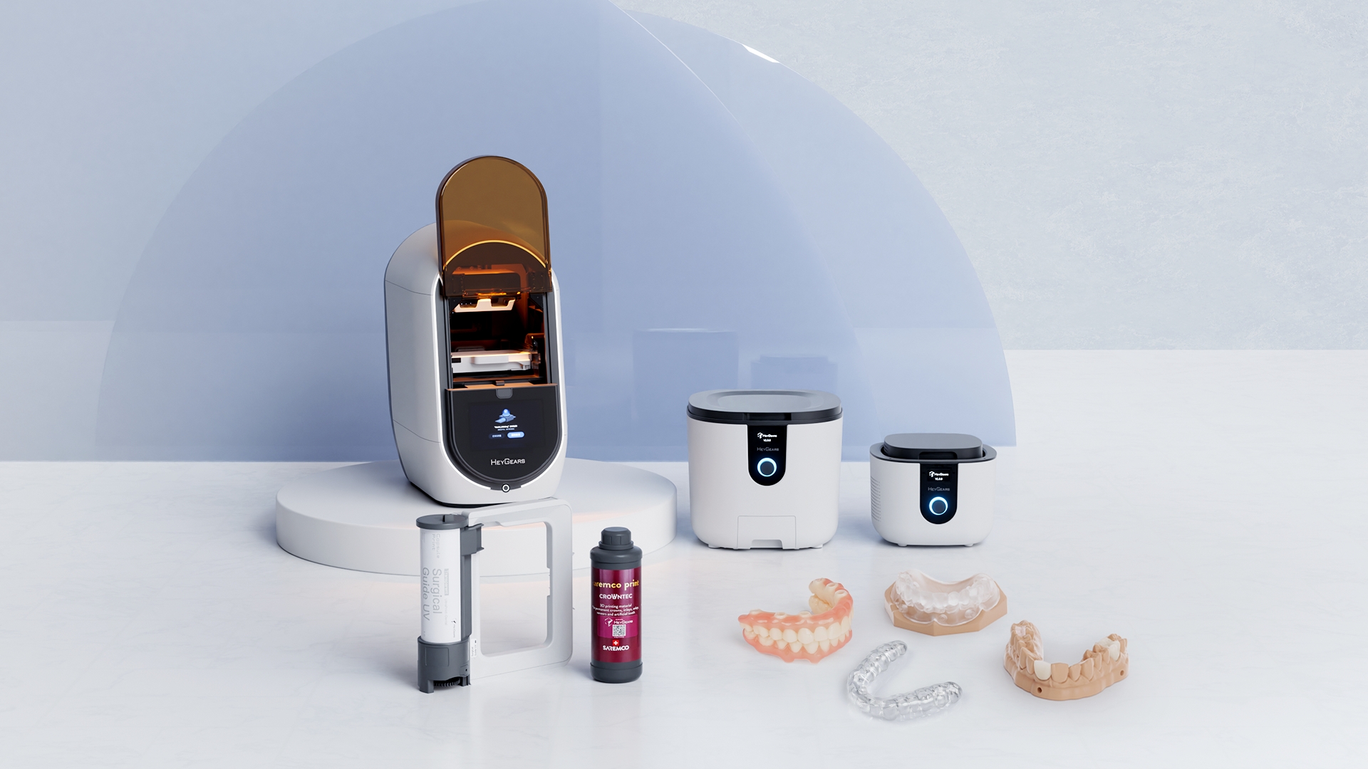 HeyGears UltraCraft ChairSide 3D Printer and CapsulePrint 2.0 Resins ...